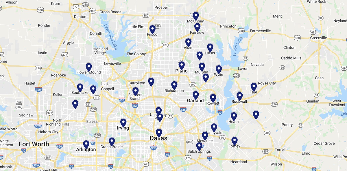 Areas We Serve & Locations | On Time Experts